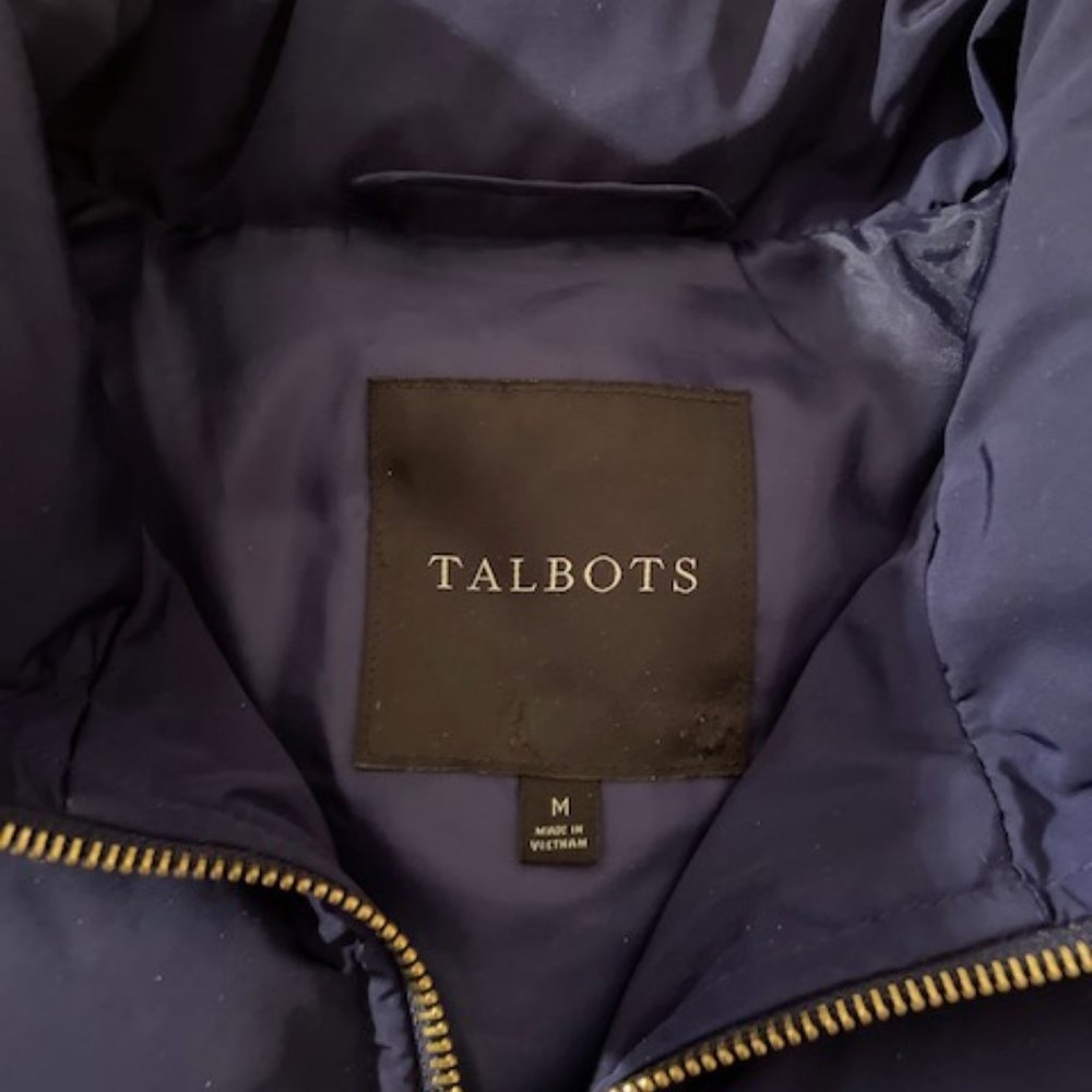 Royal Blue Talbots Puffer Vest - Size M - Gem